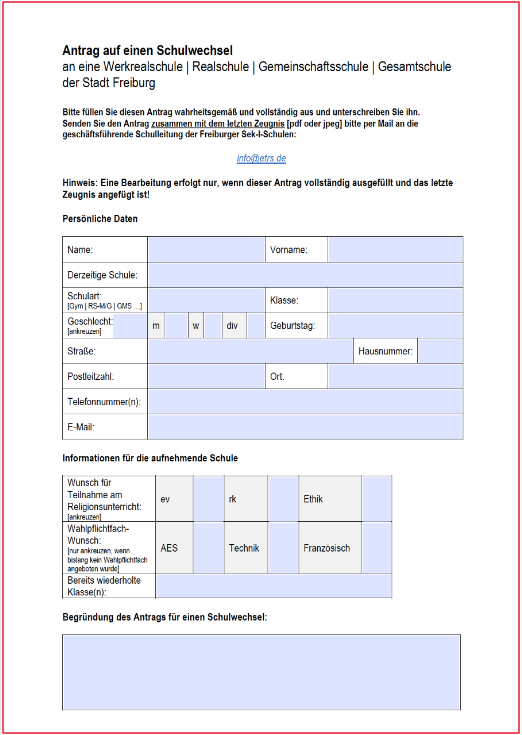 Weiherhof-Realschule | Freiburg