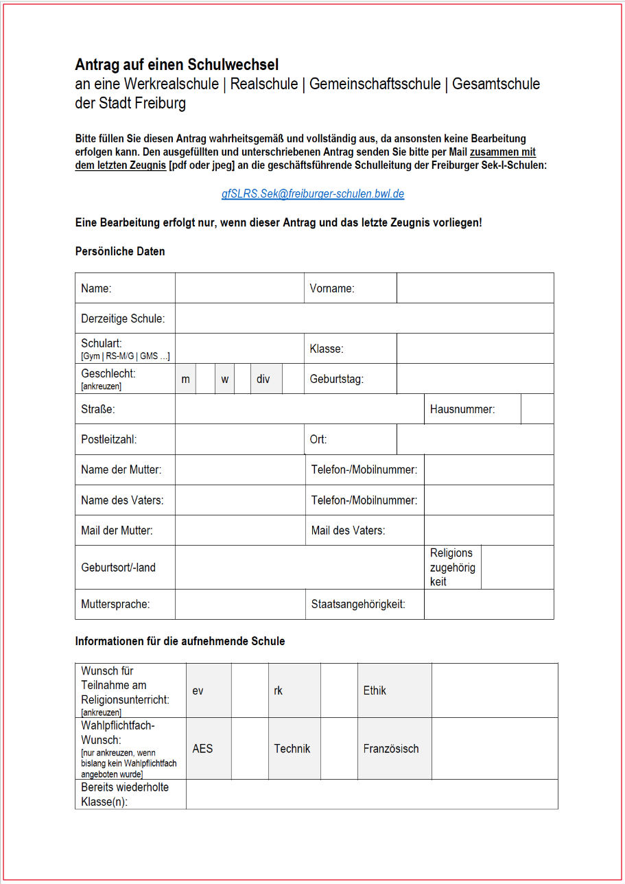 Weiherhof-Realschule | Freiburg